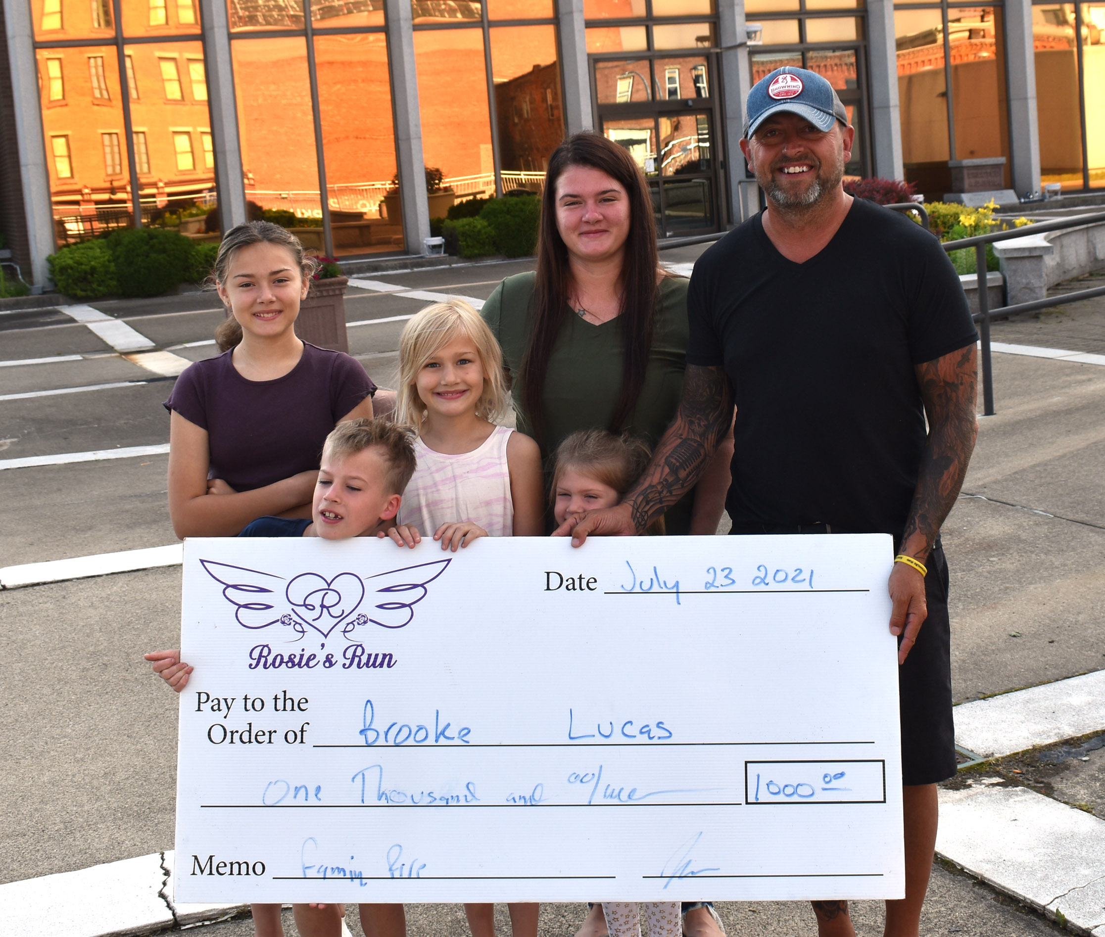Donation made to family displaced by fire | News, Sports, Jobs ...